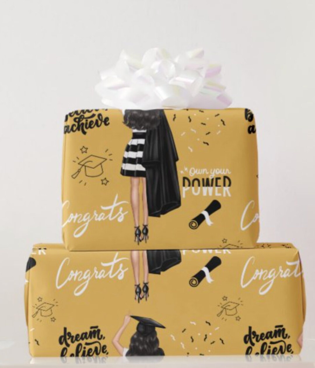 Graduation Wrapping Paper Girl Graduate - Etsy