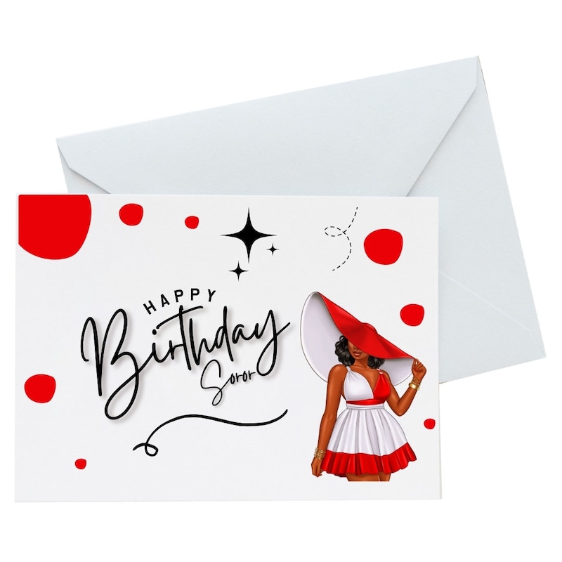 Delta Sigma Theta Sorority Birthday Card - Etsy