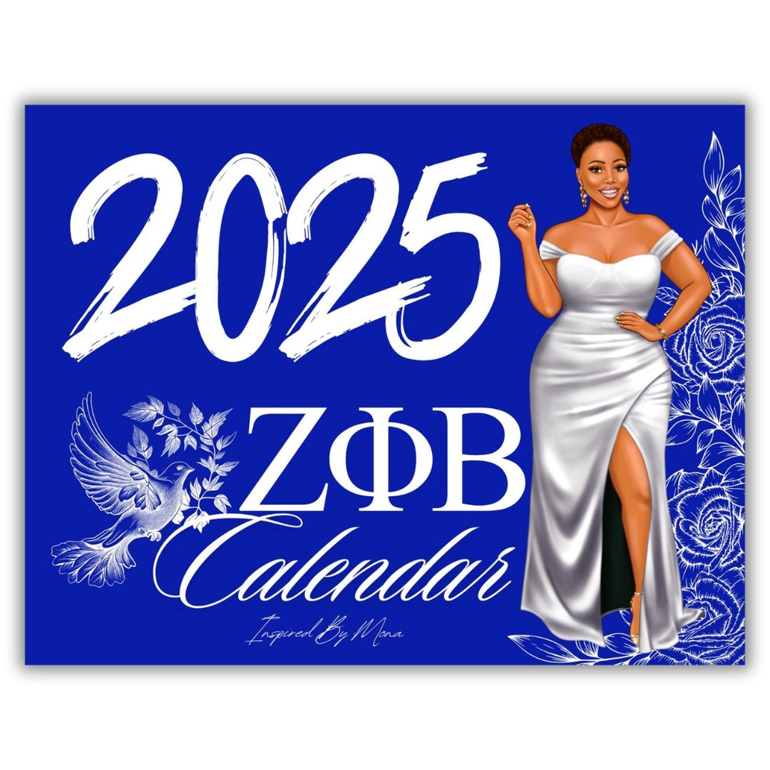 2025 Zeta Phi Beta Calendar - Etsy