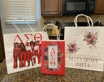 Delta Sigma Theta Gift Bag Set Crossing Gift Sisterhood Month ...
