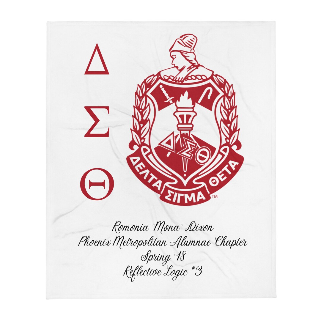Custom Delta Crest - DST Throw Blanket - Etsy