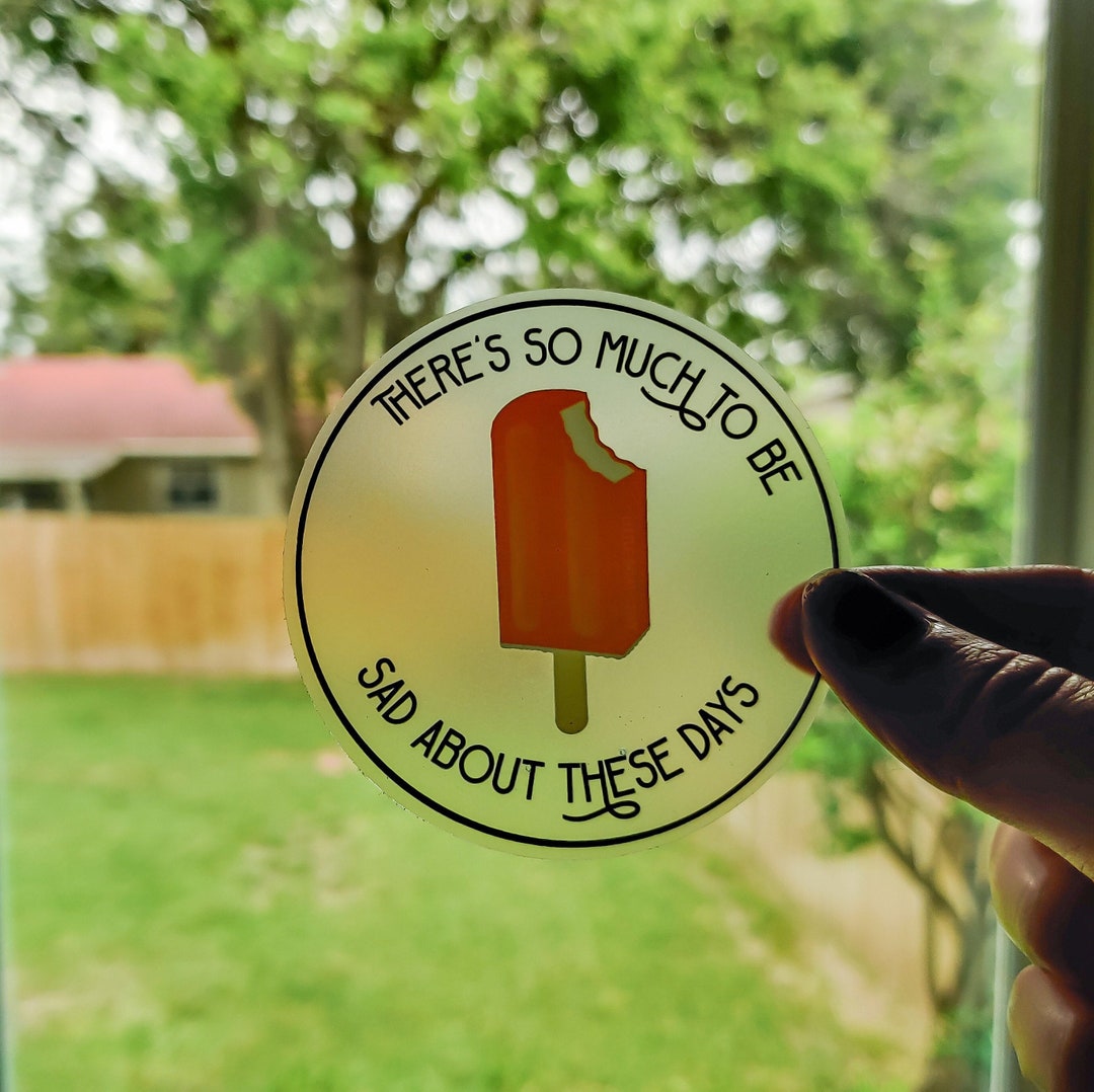 HAPPY and SAD - Popsicle, Creamsicle, Clear Sticker, Menzingers, Pop ...