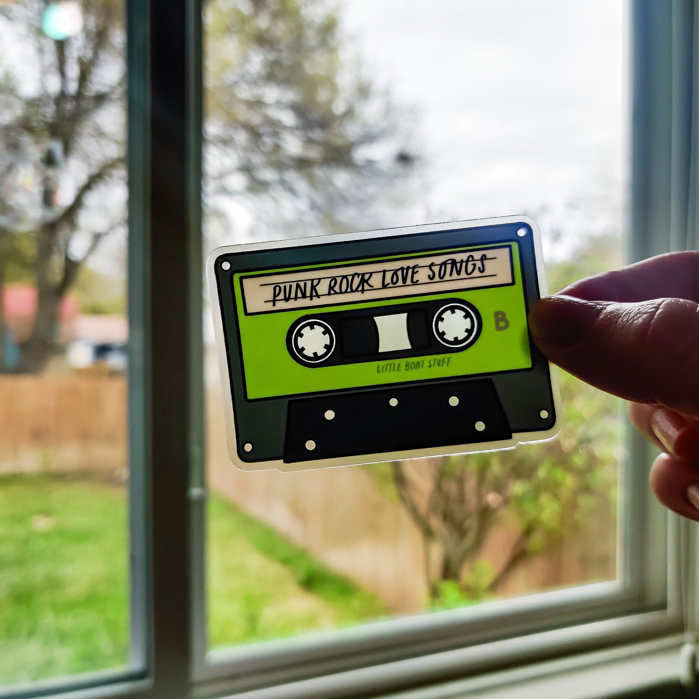 PUNK ROCK B-SIDES Clear Cassette Tape Sticker Gift, Music, Punkrock ...