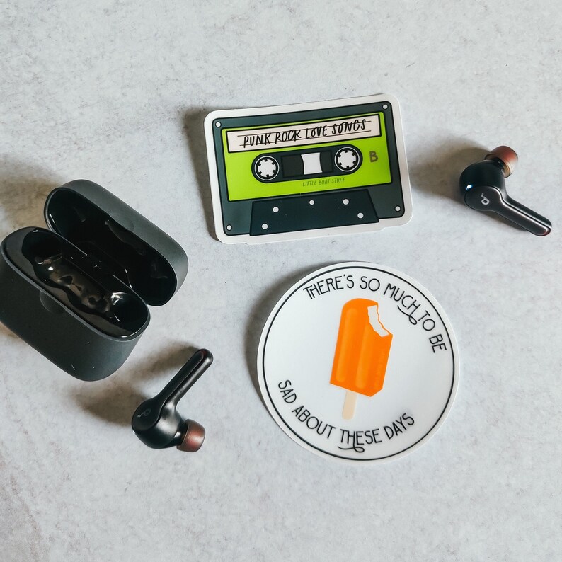 HAPPY and SAD - Popsicle, Creamsicle, Clear Sticker, Menzingers, Pop ...