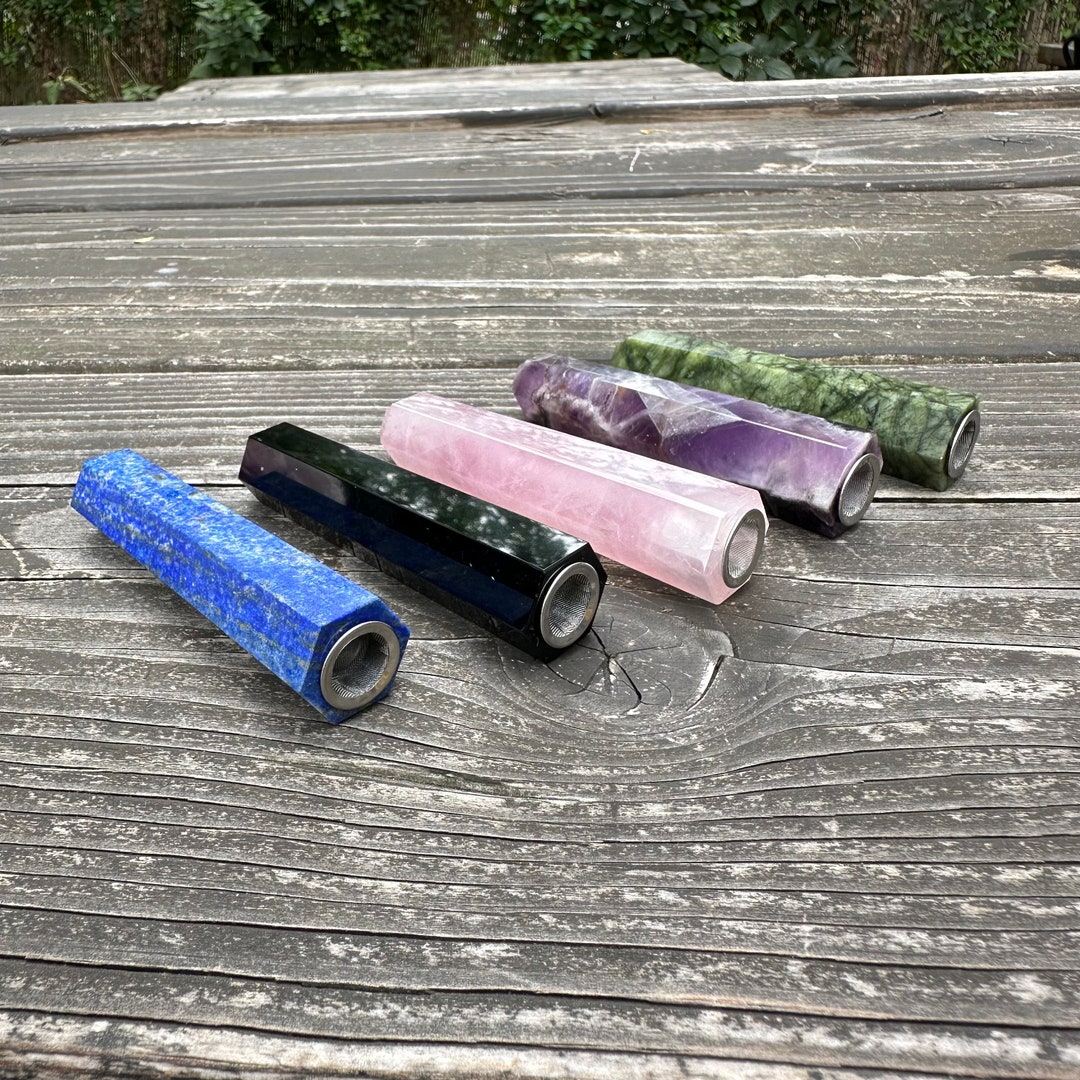 One Hit Crystal Smoking Pipe , Gemstone Pipe , Quartz Pipe , Tobacco ...