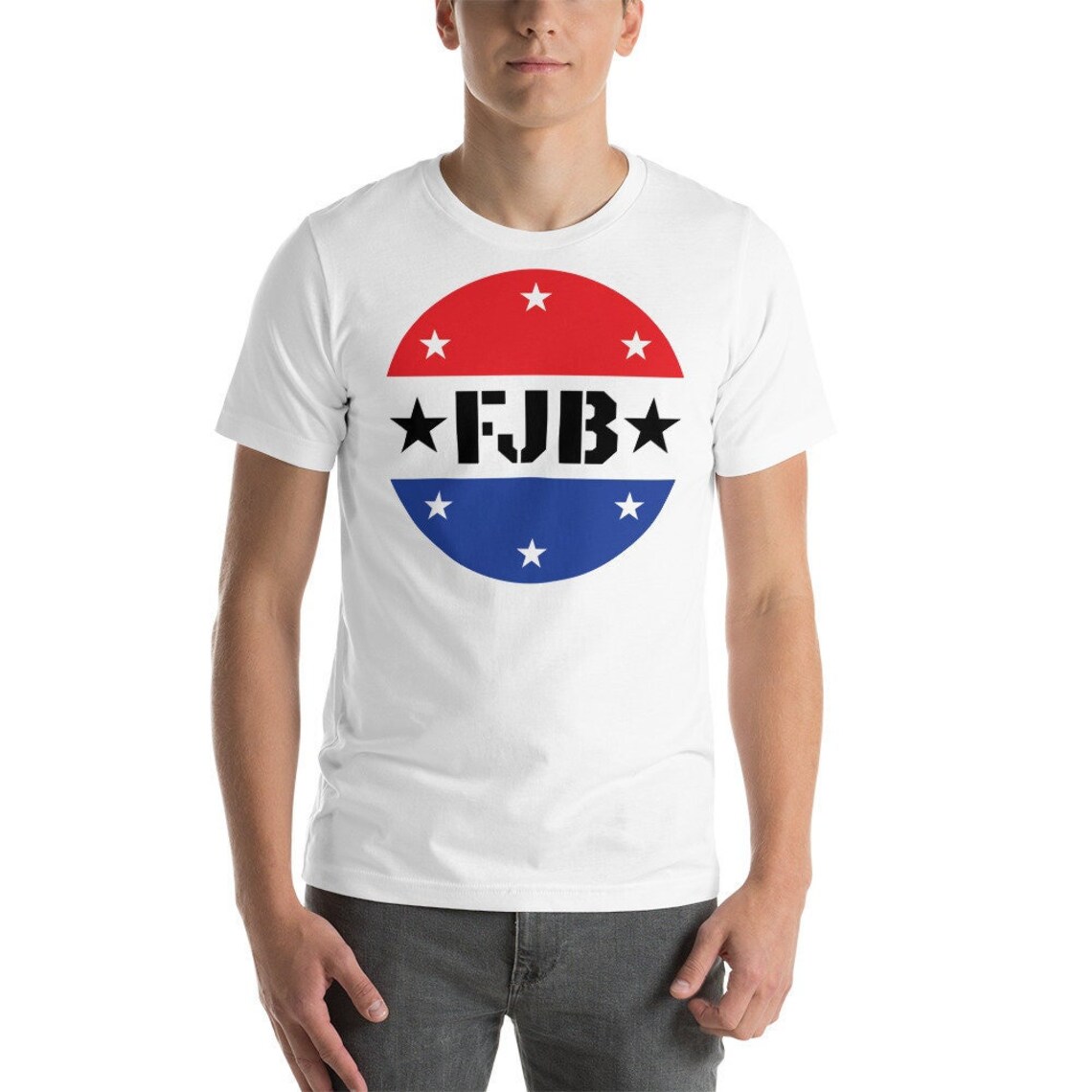 FJB red White & Blue Design Unisex T-shirt - Etsy