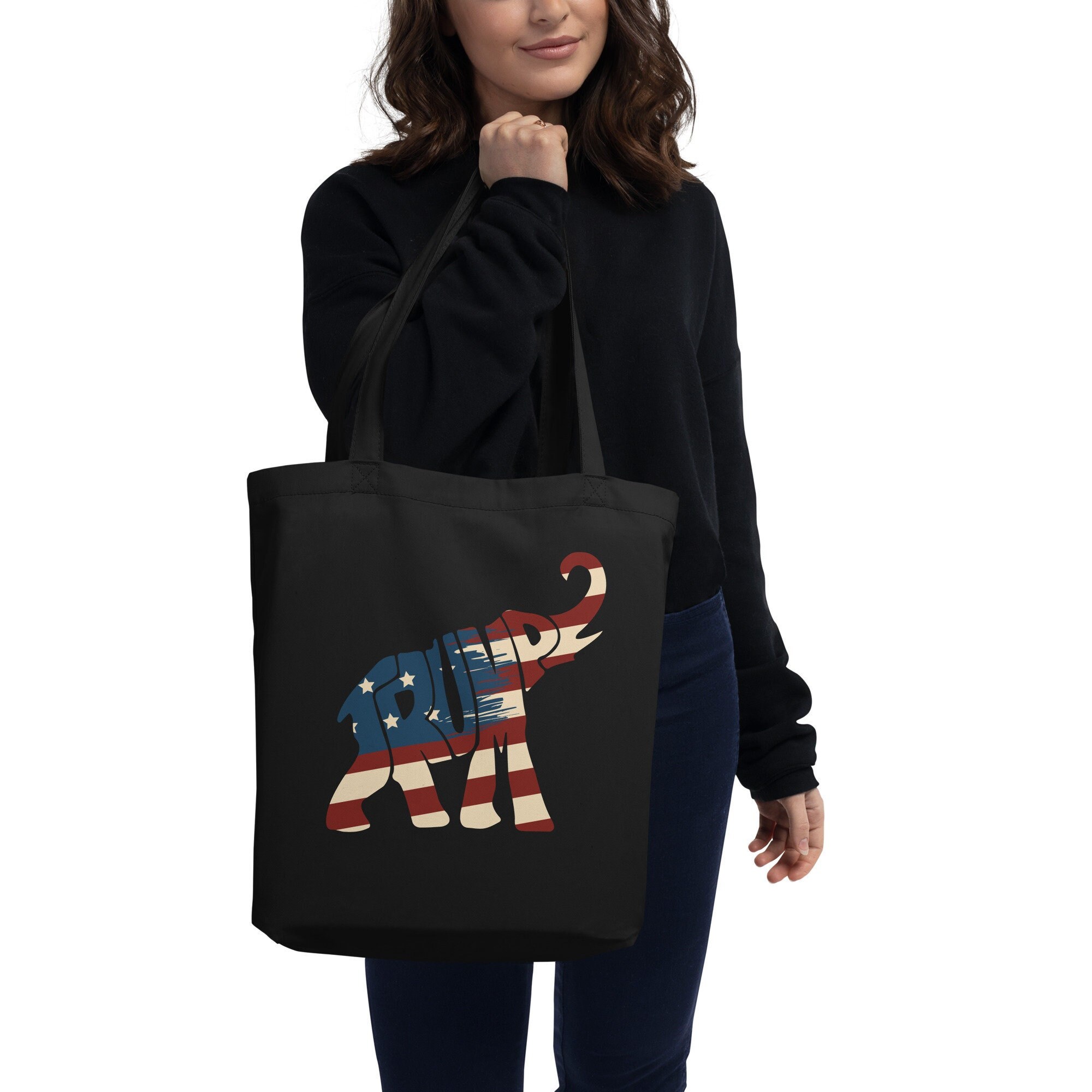 Trump-e-phant Patriotic Tote Bag large - Etsy