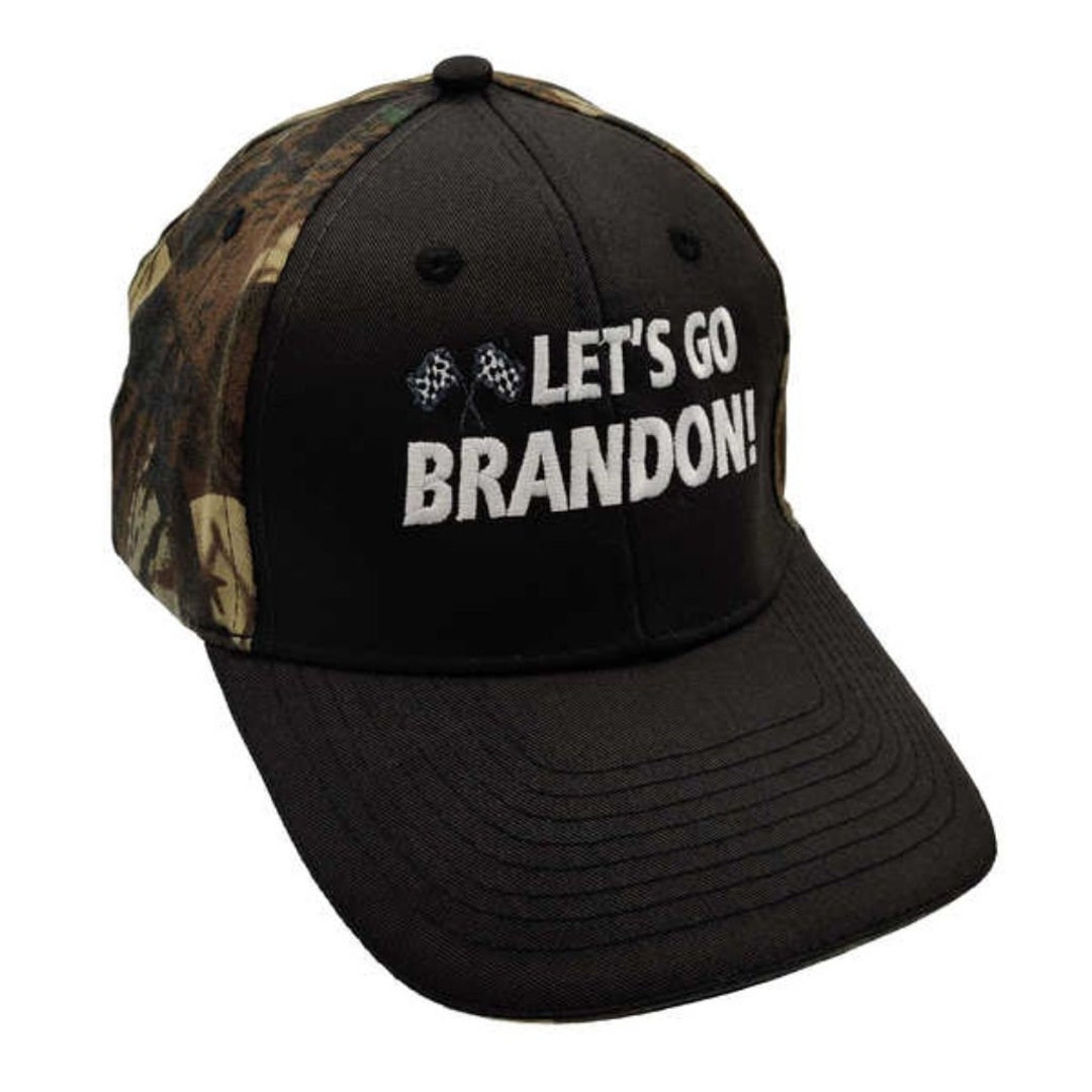 Let's Go Brandon Custom Embroidered Hats black/camo - Etsy