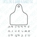 Cattle Ear Tag & Brand Alphabet SVG: Western Font (digital Download) - Etsy