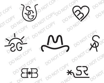 Western Brand Svg | Etsy
