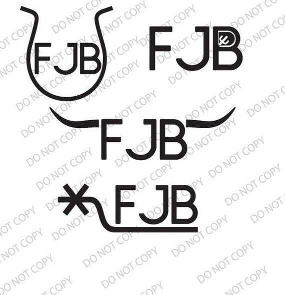 FJB Cattle Brand Svg PNG Digital Instant Download Svg for | Etsy