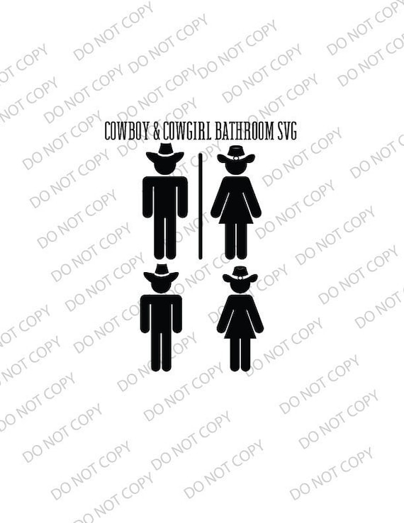 Restroom Sign Bathroom Sign Cowboys Only Cowgirls Only | Etsy