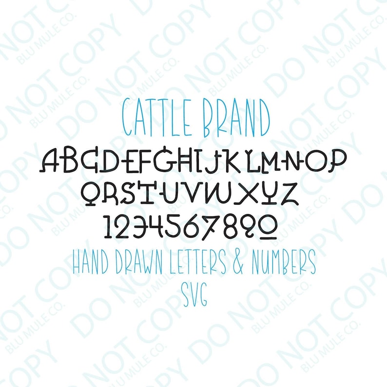Hand-drawn Cattle Brand Alphabet SVG Font (digital Download) - Etsy
