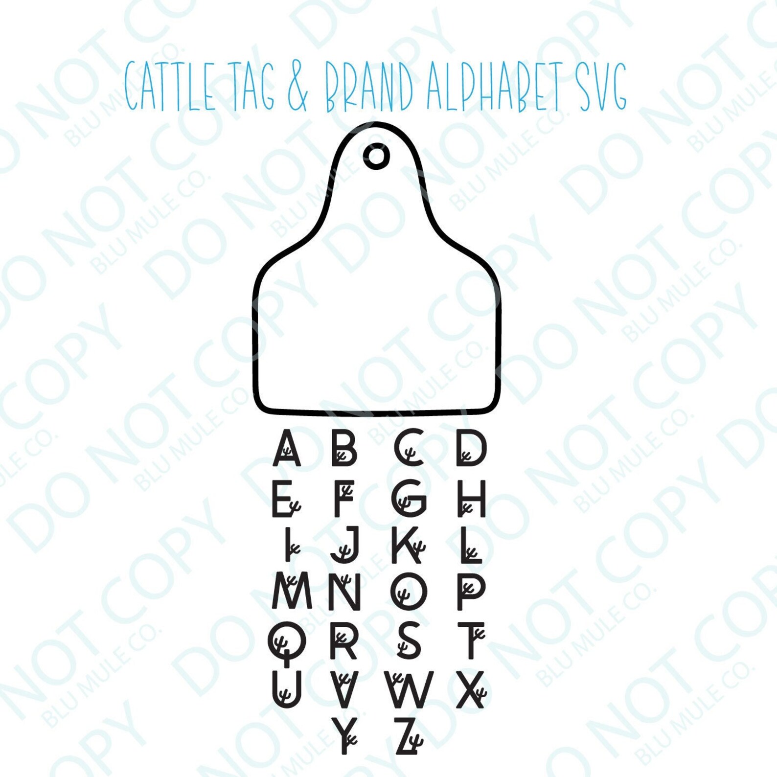 Cattle Ear Tag SVG Cattle Brand SVG Digital Download Svg for Cricut ...