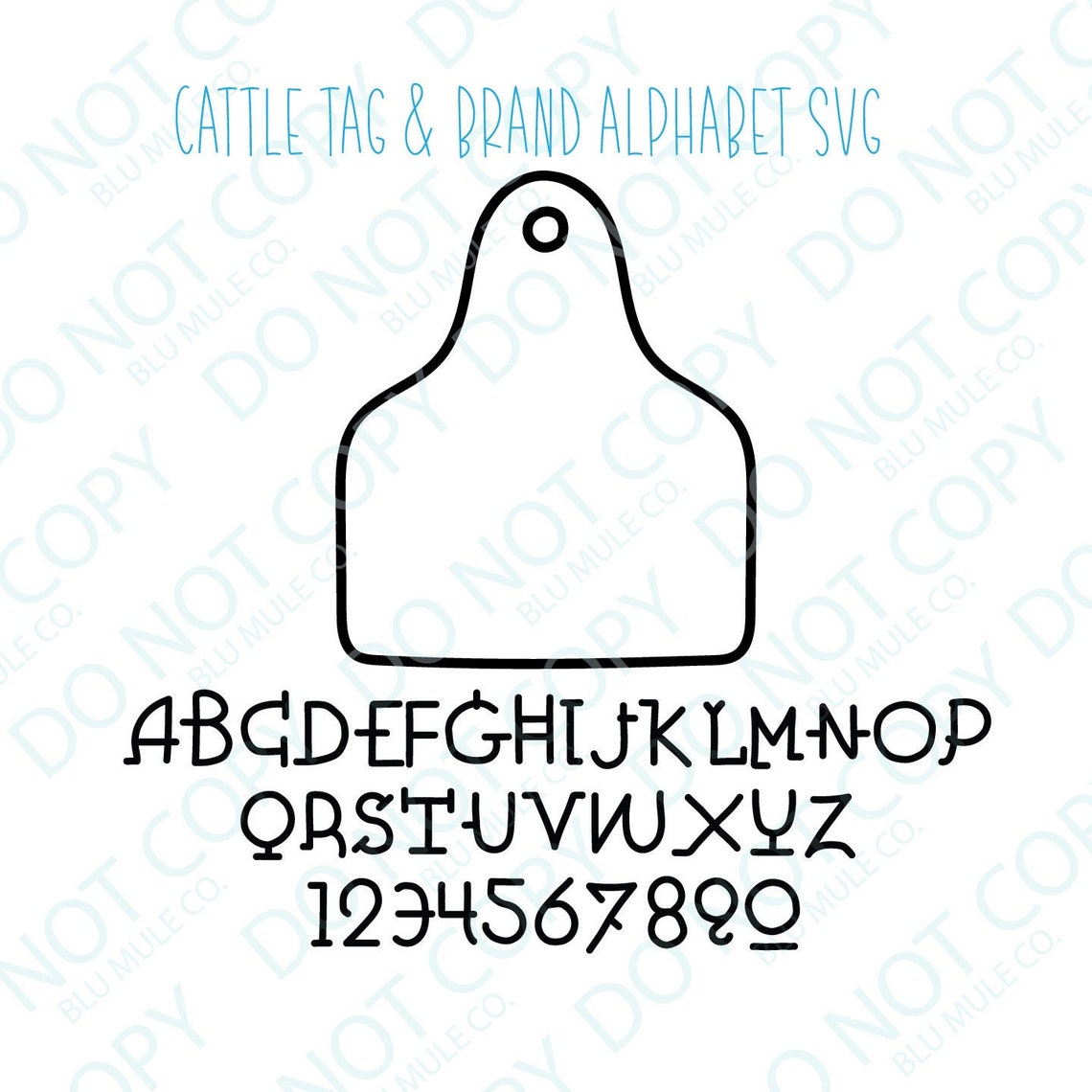 Cattle Ear Tag SVG Cattle Brand SVG Digital Download Svg for Cricut ...