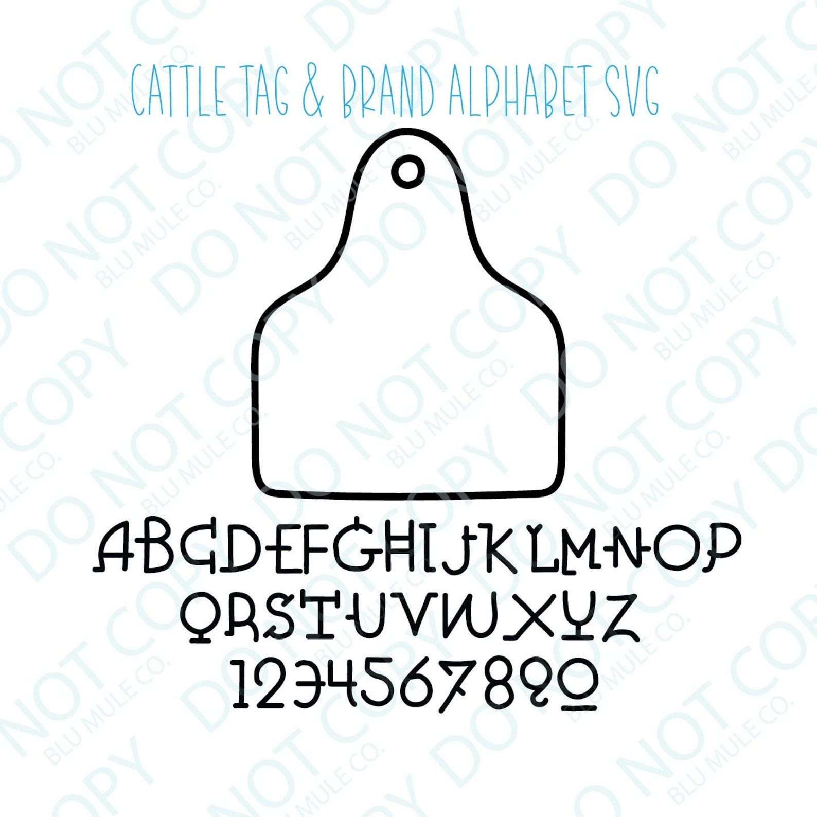 Cattle Ear Tag SVG Cattle Brand SVG Digital Download Svg for Cricut ...