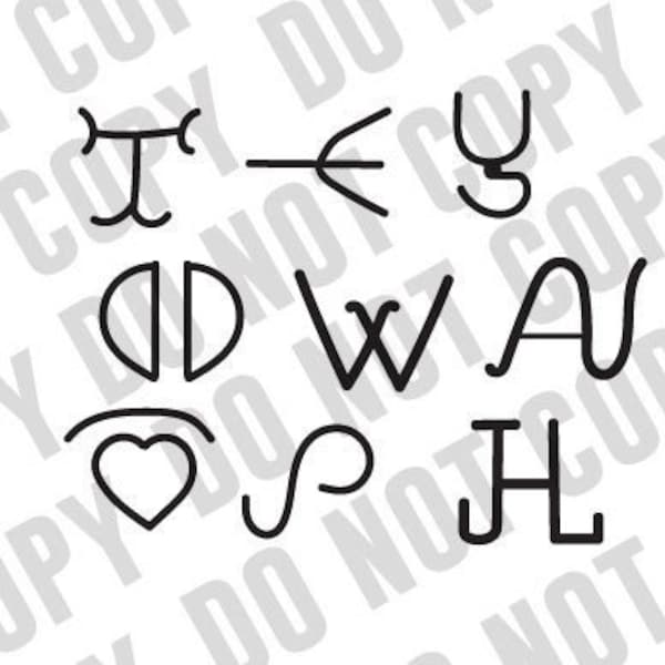 Cattle Brand Clipart - Etsy