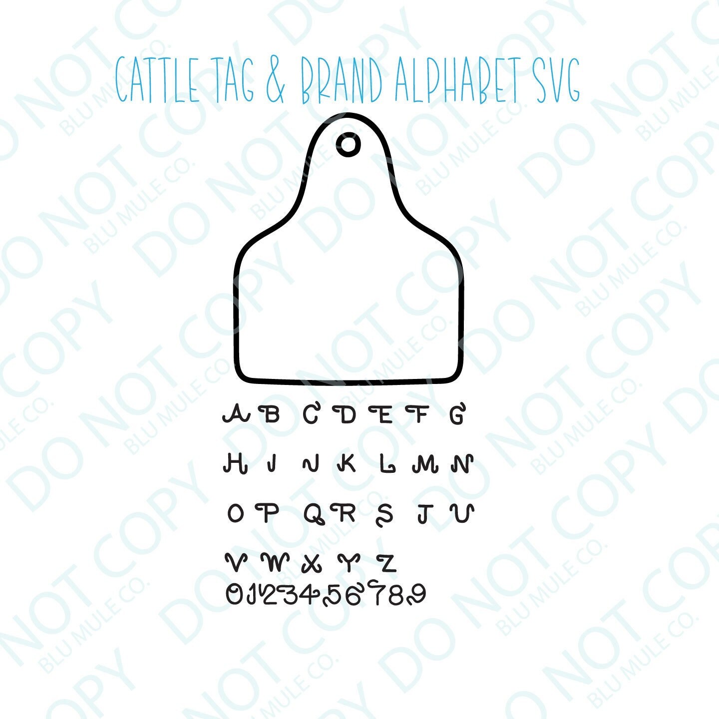 Cattle Ear Tag SVG Cattle Brand SVG Digital Download Svg for Cricut ...