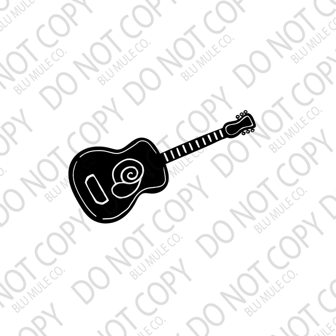 Acoustic Guitar Svg Guitar Svg Country Music Svg Western Svg Music Svg Band Svg Cute Guitar Svg