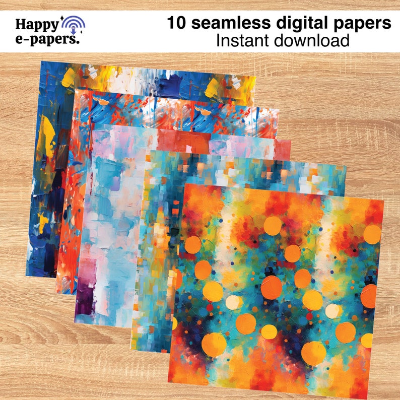 Abstract Paintings Digital Papers, Oleo Background, Paint Digital ...