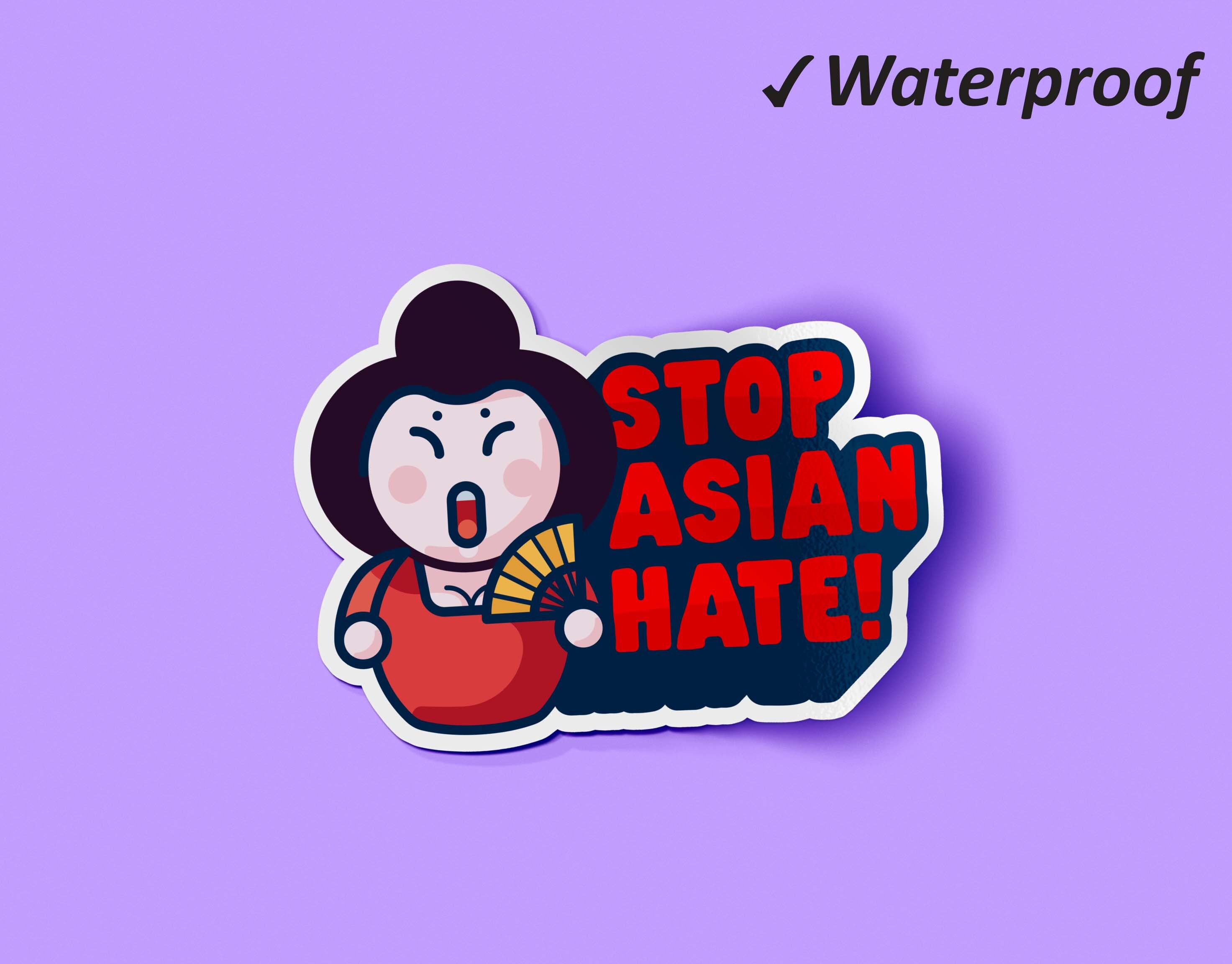 Stand up for Asians Sticker Set Stop Asian American Hate - Etsy