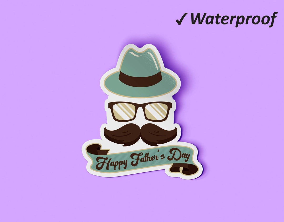 Happy Father's Day Sticker Set | Papa Day, Bumper Sticker, Vinyl ...