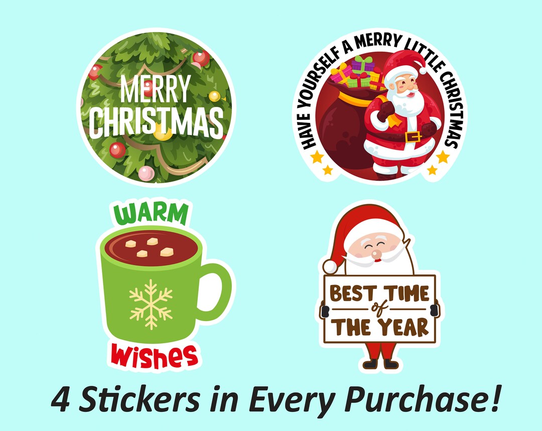 Santa Claus Sticker | Sticker Pack, Season's Greeting Sticker ...