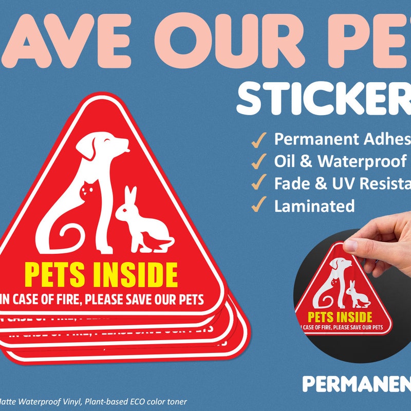 Pet Inside Sticker - Etsy