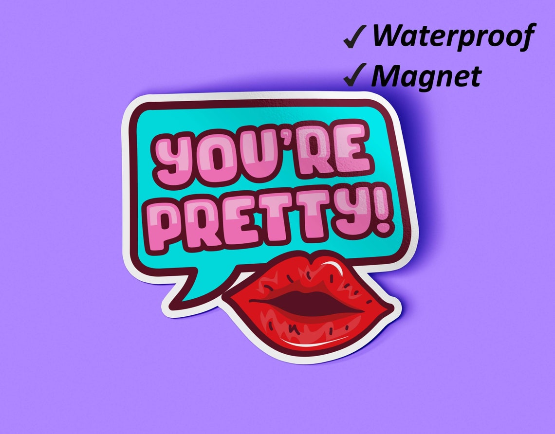 Cute You're Pretty Magnet Set Magnet Art Women's Day - Etsy