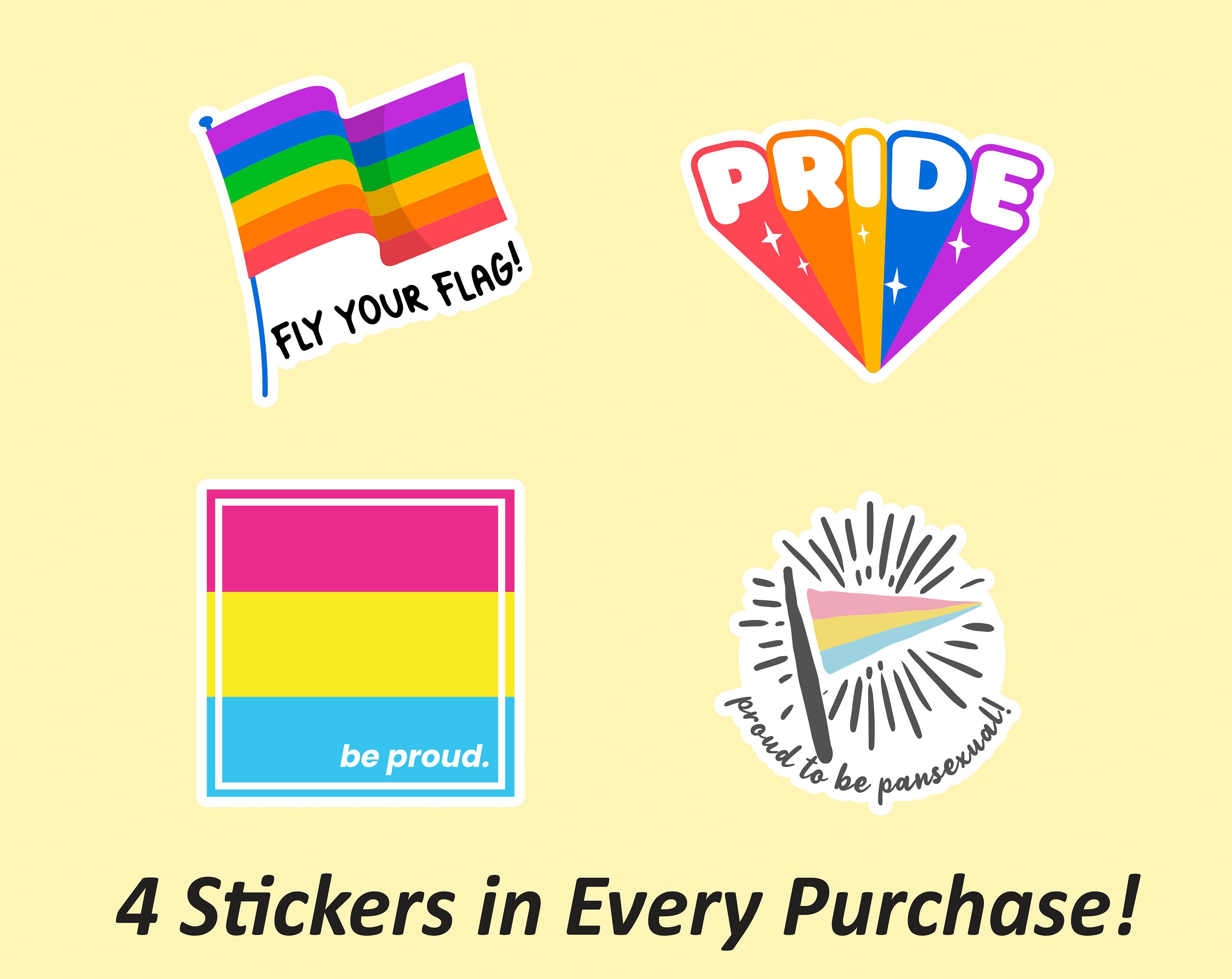 Pride Sticker Pack / Gay Pride, Sticker Sheet Pack, Pride Stickers, Planner Stickers, Love Is ...