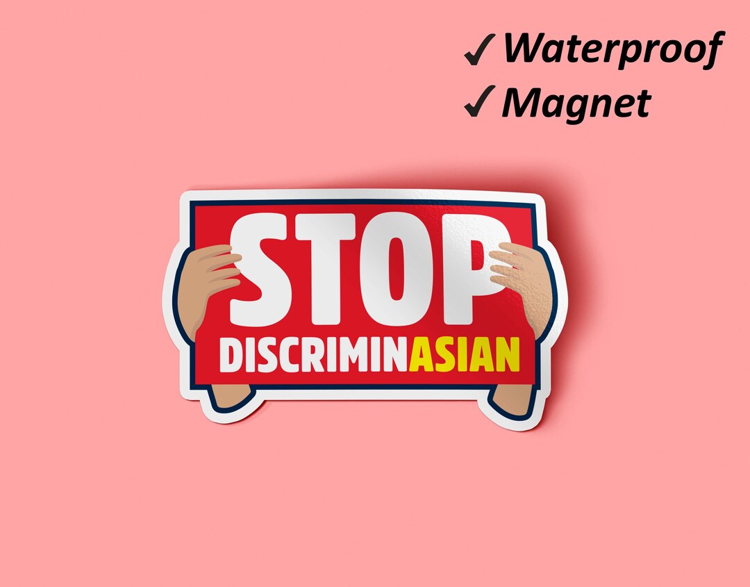 Stop Discrimination Magnets Pack | Racism is A Virus Fridge Magnet ...