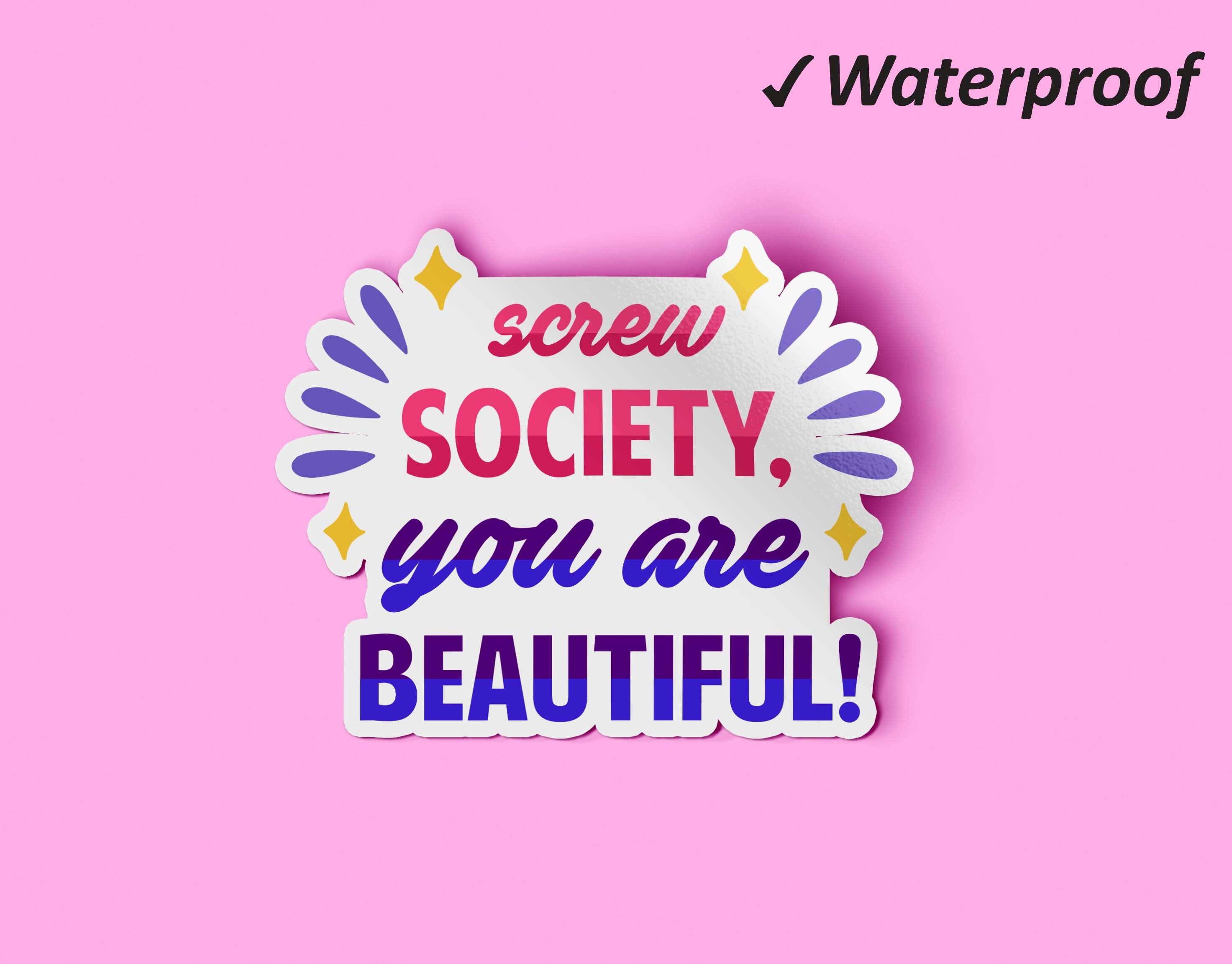 Cute You're Pretty Stickers Pack Women's Day Gifts - Etsy