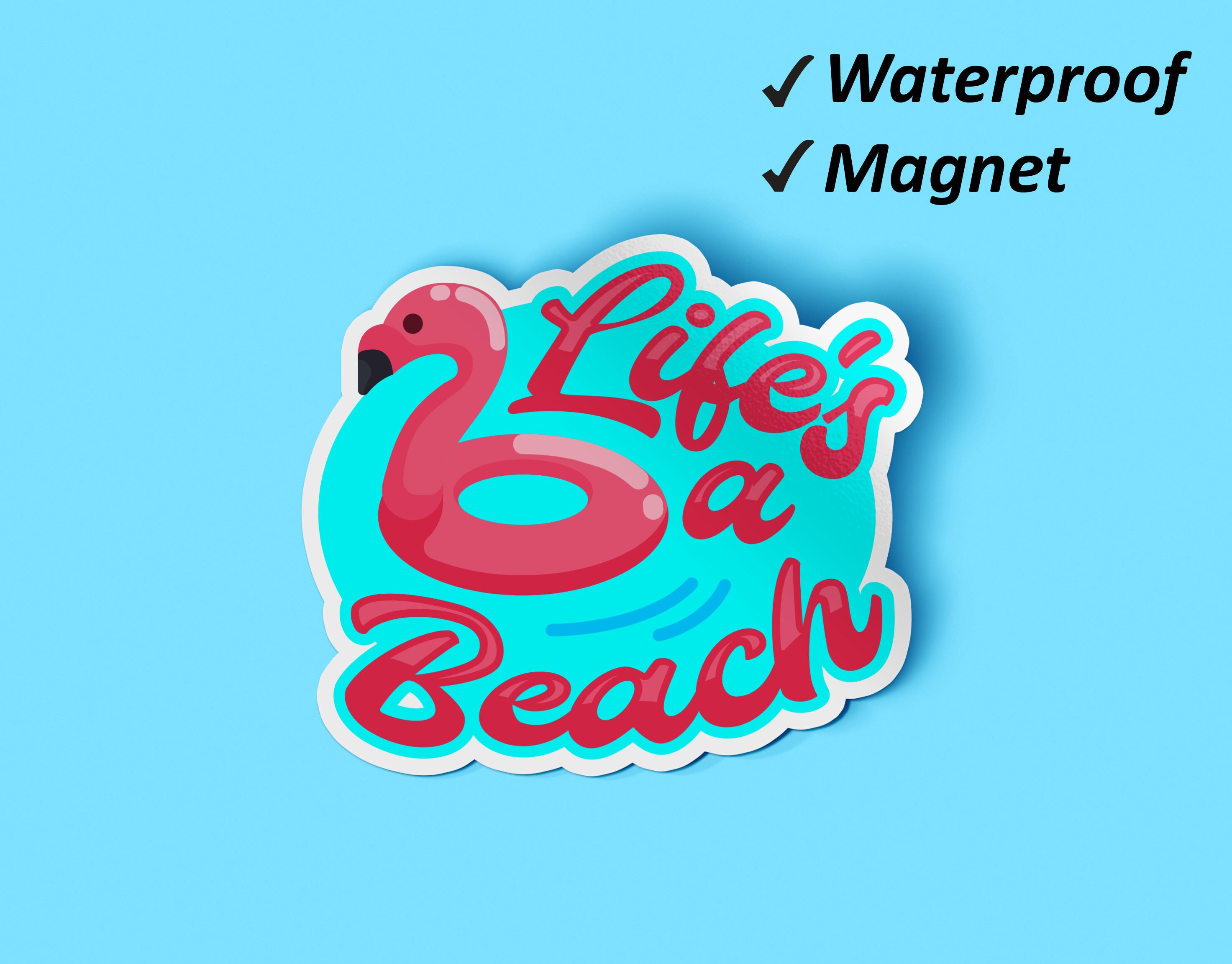 Life's A Beach Magnets Bundle Fridge Magnets Waves Art - Etsy UK