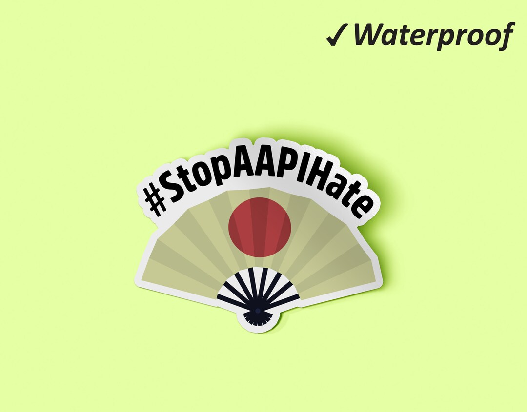 Stop AAPI Hate Sticker Bundle | Love Over Hate Cute Stickers, Stop AAPI ...