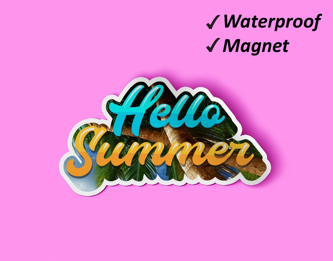Hello Summer Magnet Pack | Fun Magnets, Summer, Aloha, Beach House ...