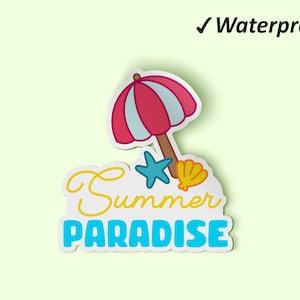 Summer Paradise Sticker Pack | Beach Theme, Sticker Book, Sticker ...