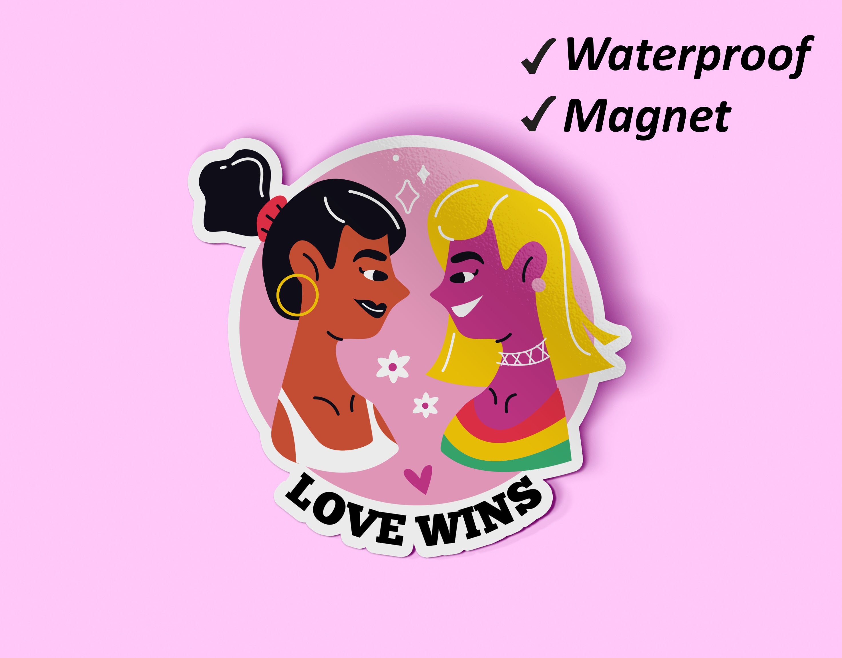 Be Visible Pride Magnet Set Pride Flag Love is for - Etsy