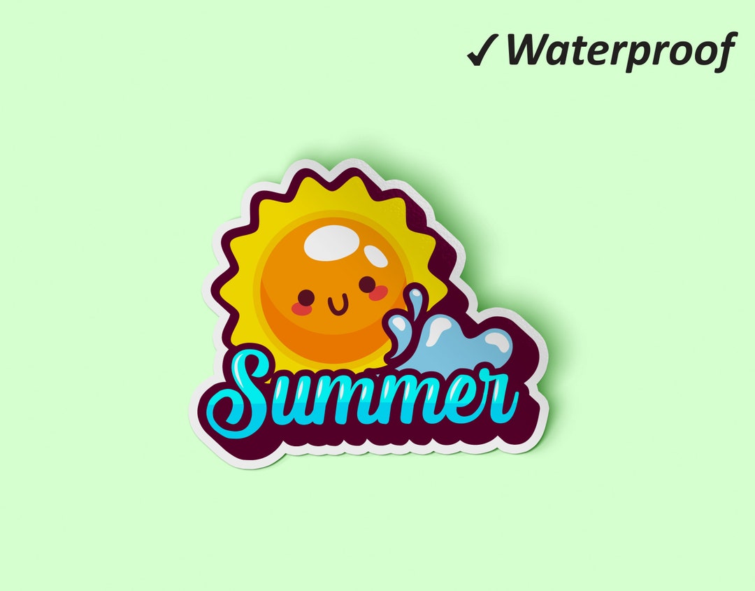 Summer Stickers Bundle | Life's A Beach, Cute Stickers, Laptop Stickers ...