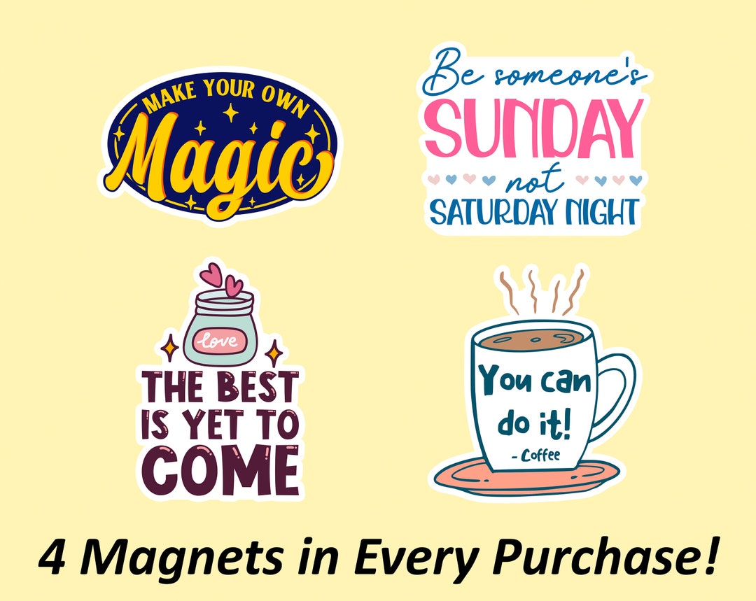 Quotes Fridge Magnet, Magnet Bundle, Decorative Magnet Phrases, Magnets ...