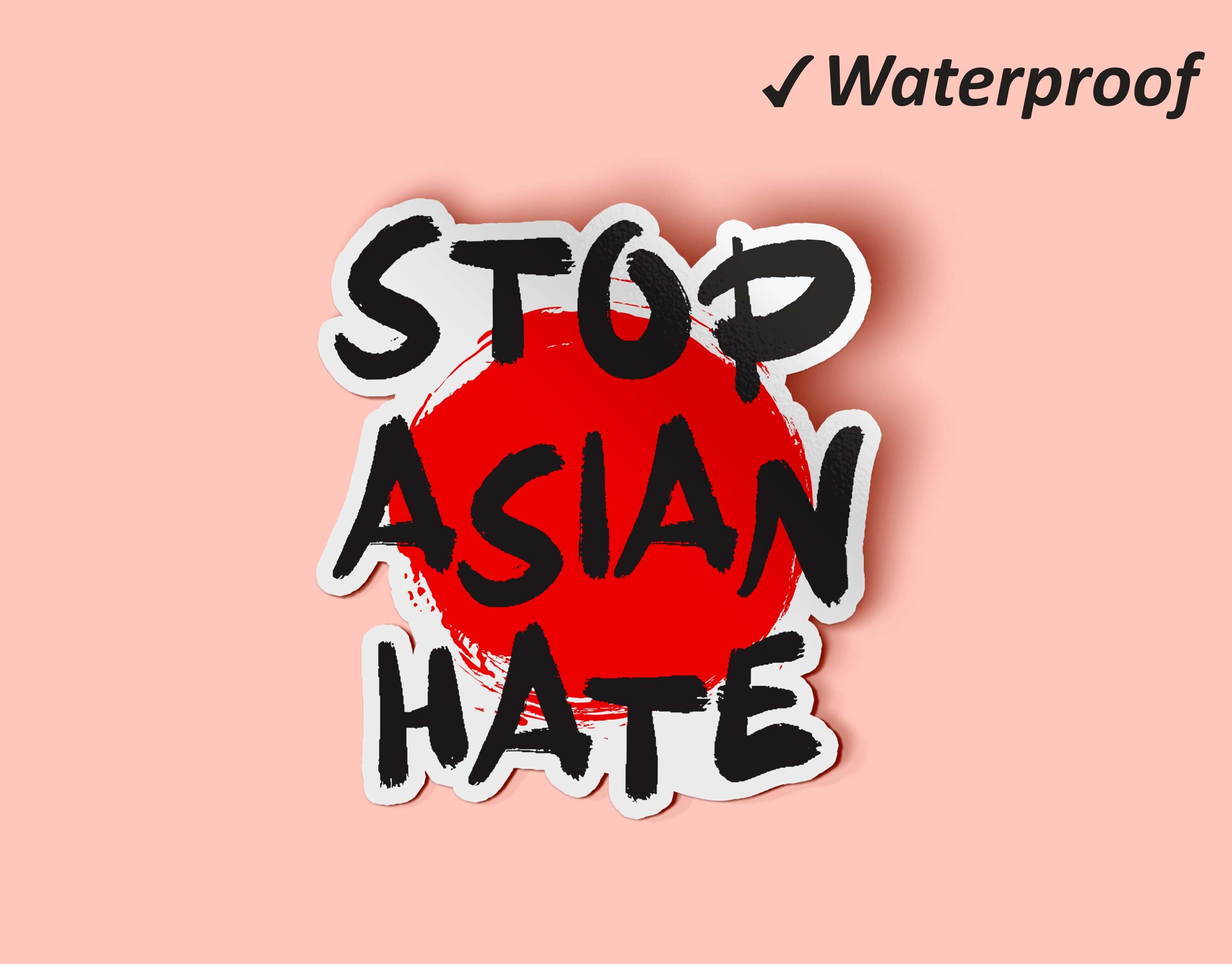 Stop Discrimination Stickers Set Stop Asian Hate Sticker - Etsy UK