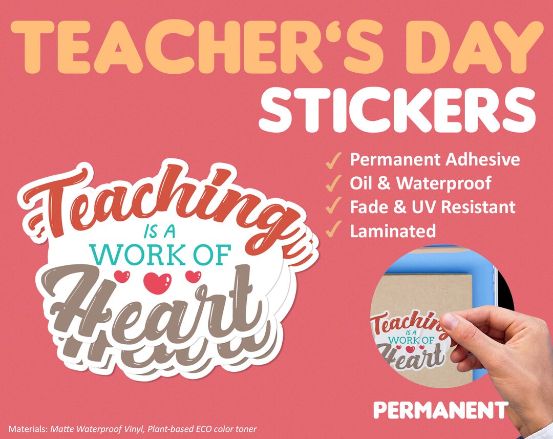 Teacher Sticker | Best Teacher Ever Sticker, Sticker for Educators ...
