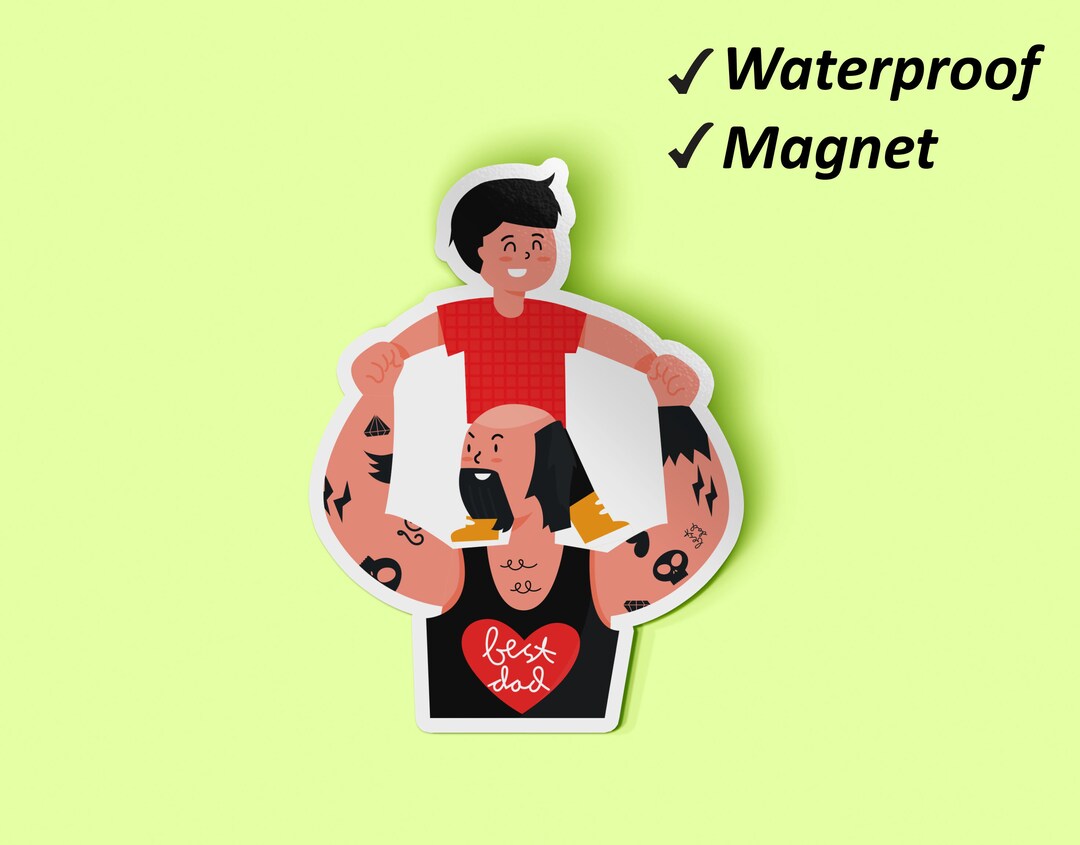 Dad's Day Magnet Bundle | First Father's Day, Decorative Magnets, Best ...