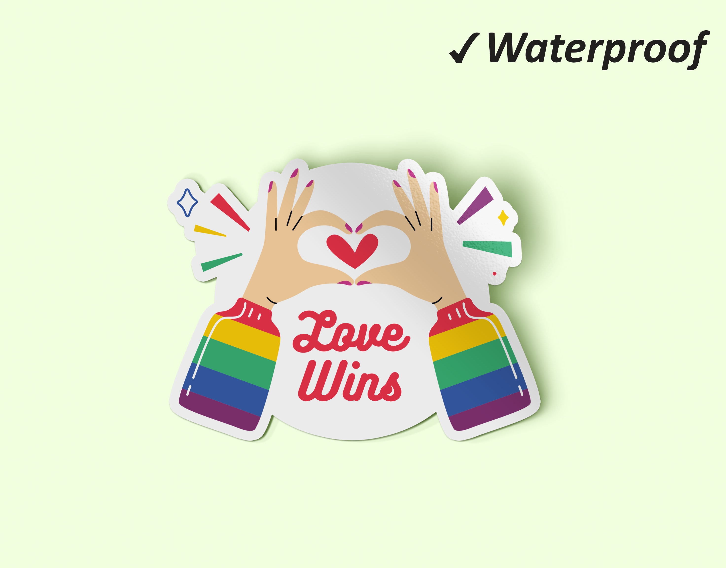 Be Proud Pride Sticker Set Pride Flag Love is for Everyone - Etsy