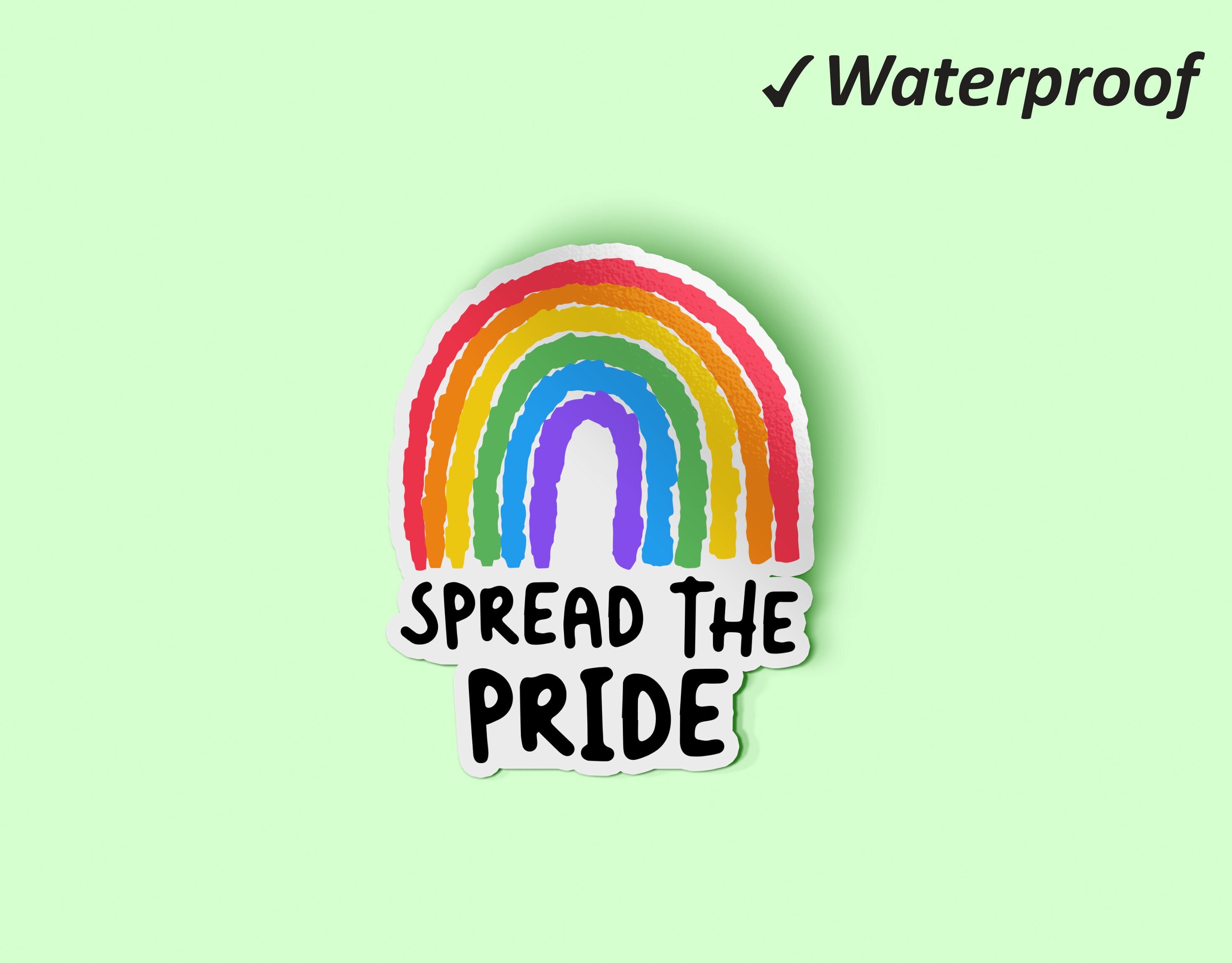 Spread the Pride Sticker Pack Pride Month Love Wins Laptop - Etsy