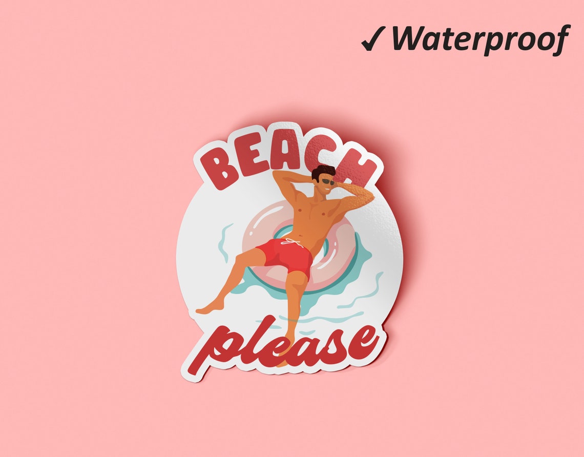 Summer Paradise Sticker Pack Beach Theme Sticker Book - Etsy