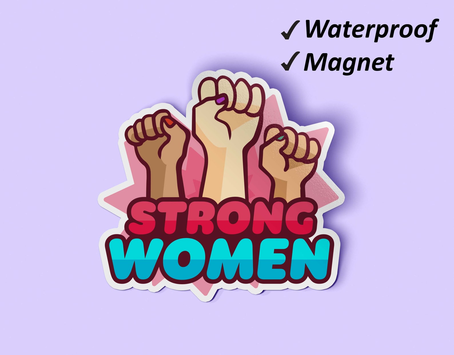Strong Women Magnets Set Car Magnet Gift for Women Magnet - Etsy