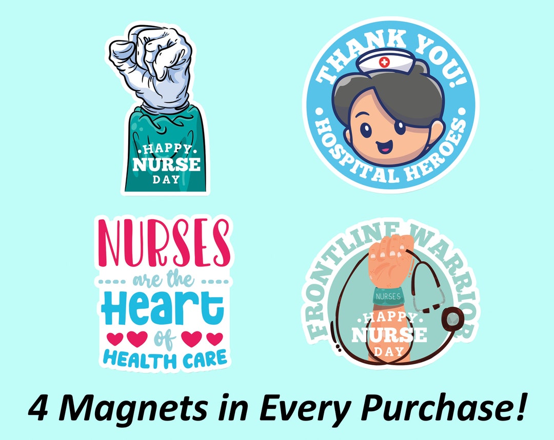 Happy Nurse Day | Health Care Workers, Health Care Magnets, Magnets Set ...