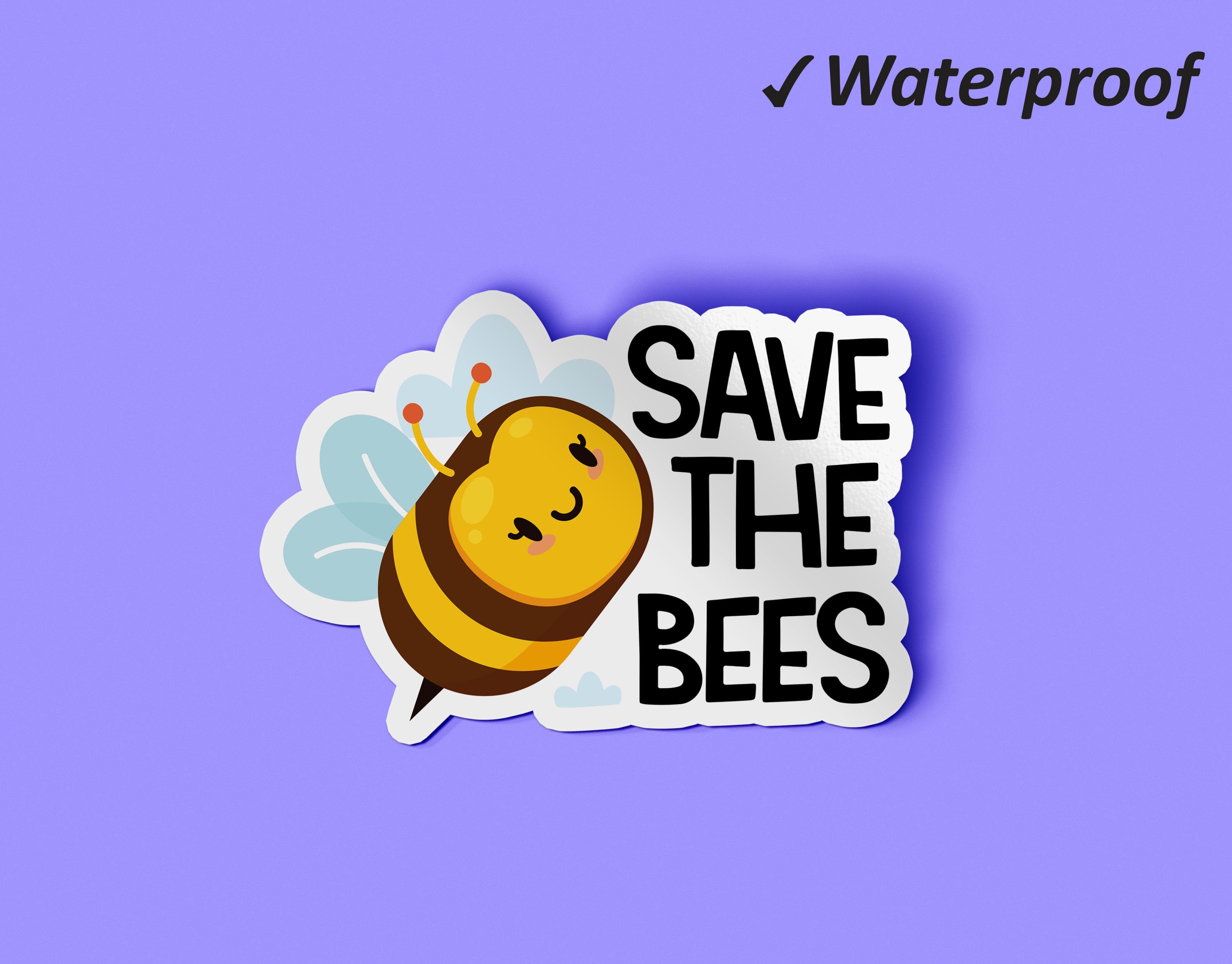 Earth Day Sticker Save the Bees Sticker Save the Planet - Etsy