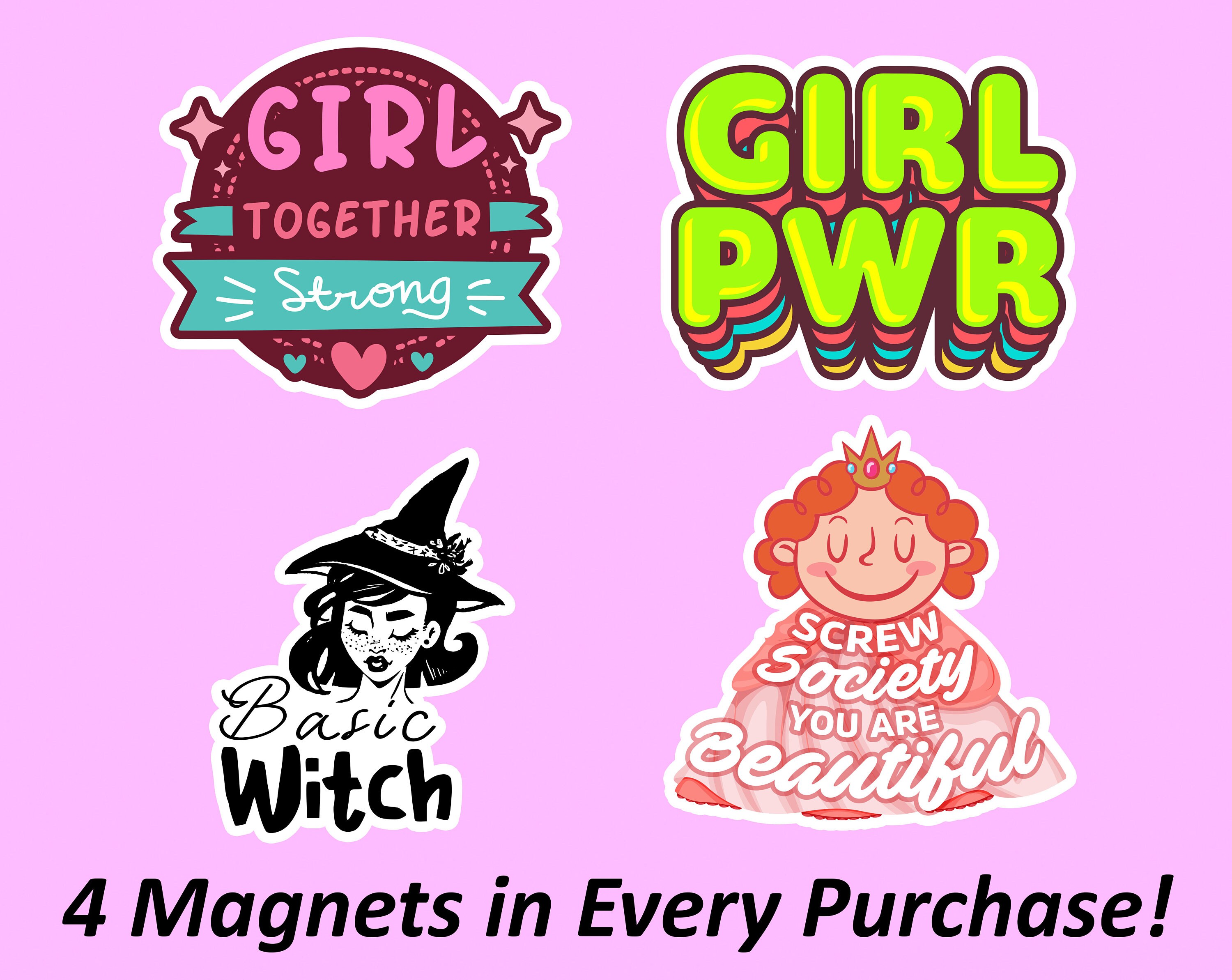 Cooles Girl Power Magnet Set Frauentag Niedliche Magnete, Women ...