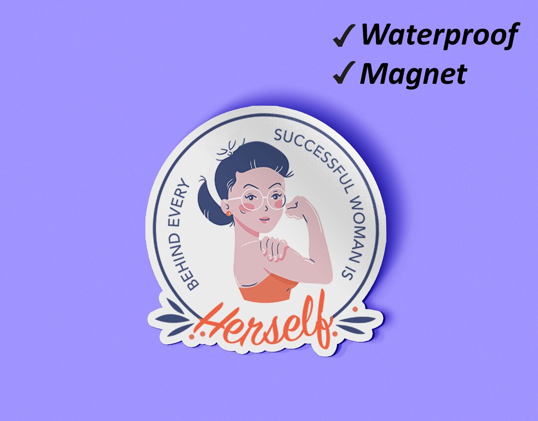 Behind A Successful Woman Magnet Bundle Cute Girls Rule Magnets, Mini ...